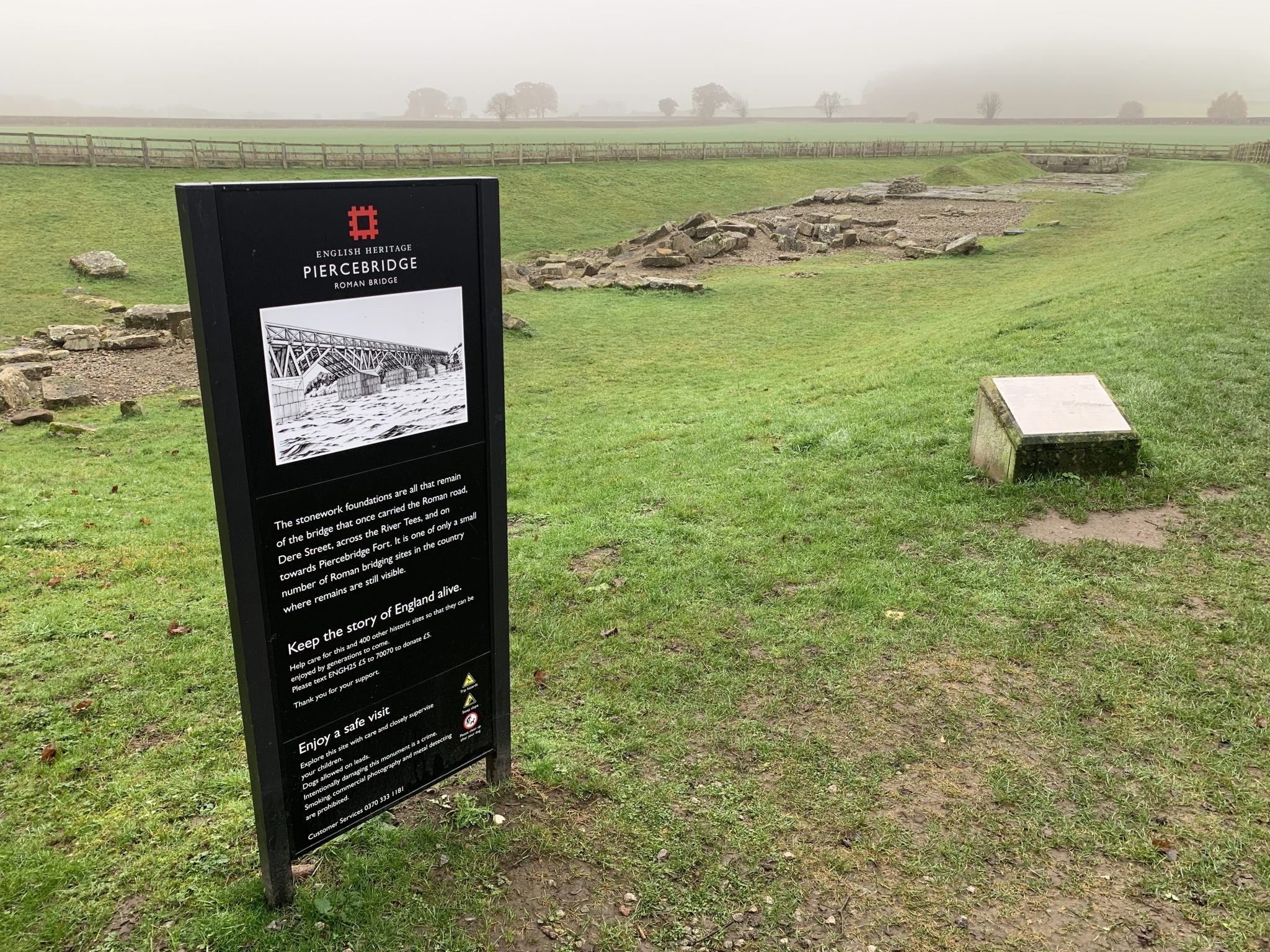 Piercebridge (Morbium) Roman Bridge - Roman Britain